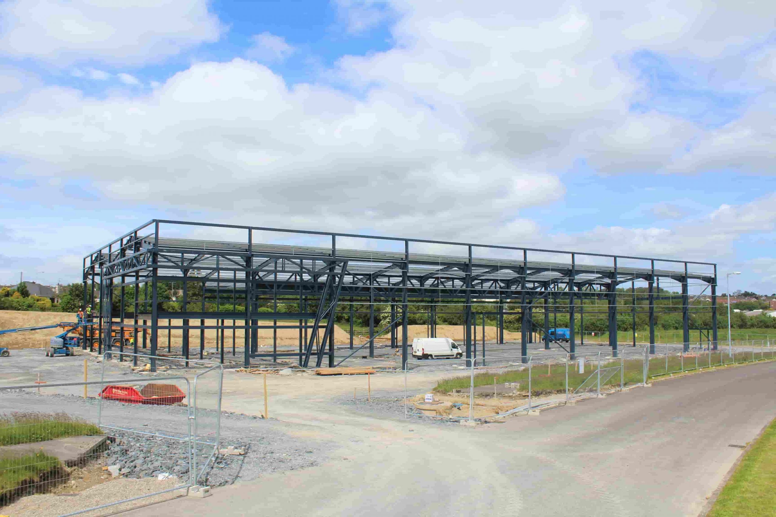 Week 10 the steel is up at KES Group's new facilities